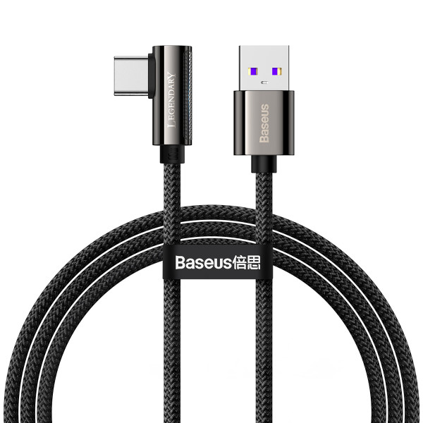 Кабель Baseus Legend Series Fast Charging Data Cable USB to Type-C 66W 11V 6A 1m Чорний