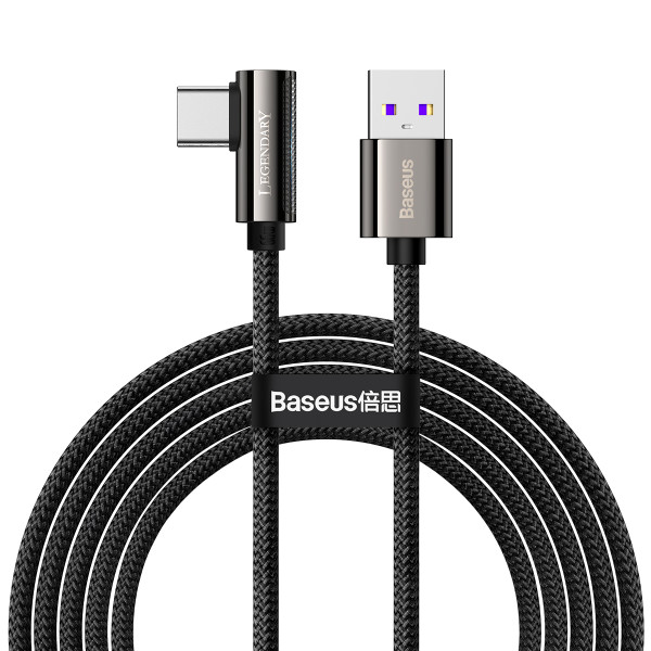 Кабель Baseus Legend Series Fast Charging Data Cable USB to Type-C 66W 11V 6A 2m Чорний
